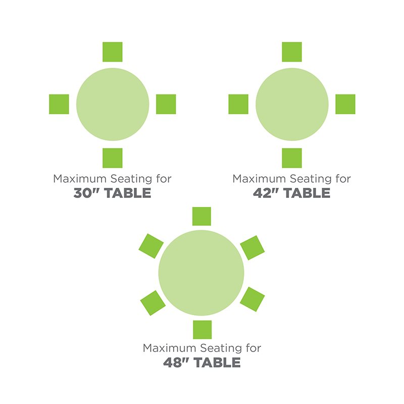 Low 30" Heavy-Duty Adjustable Round Table