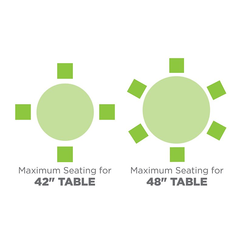 42" Low Heavy-Duty Adjustable Round Table