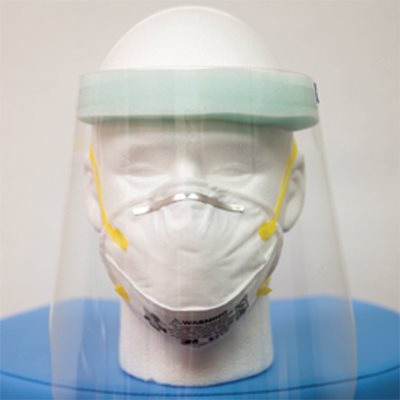 Face Shield 9" x 13" with Elastic Strap - 10pk