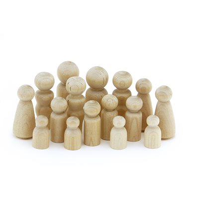 Craft Wood People - 40 Assorted People