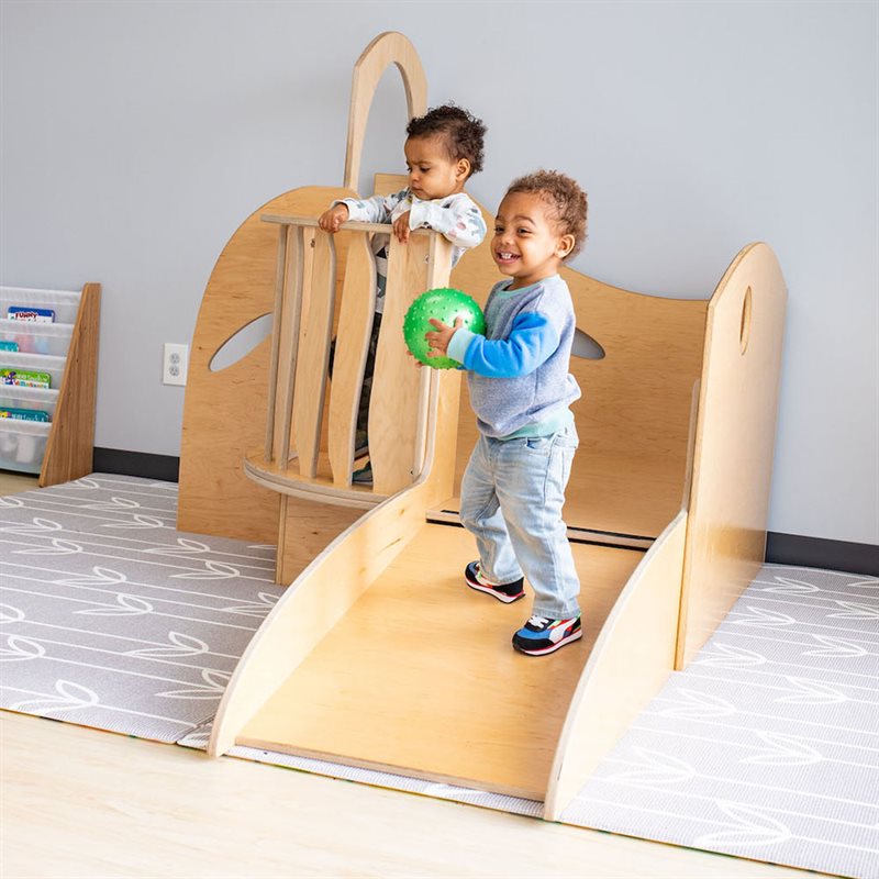 Natural Pod™ Wonder Loft - Infant - with Ramp & Stairs - 83" W x 61" D ...