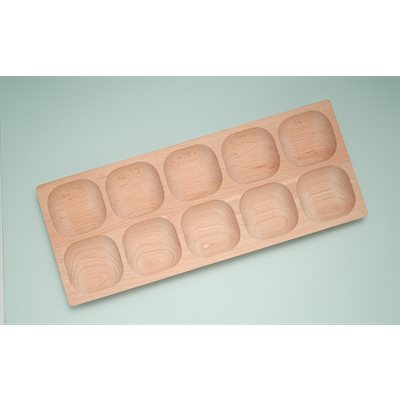 Wooden Sorting Tray - 10 Sections