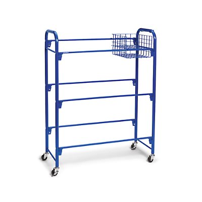 Leveled Library Mobile Storage Cart