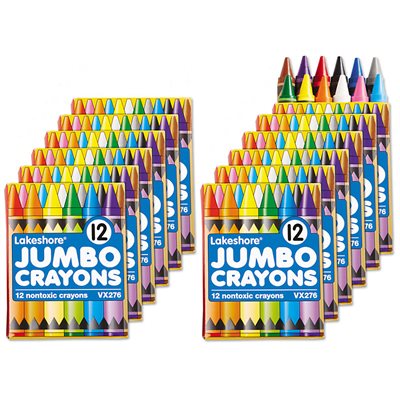Jumbo Crayon Pack - 12 Colour - Dozen
